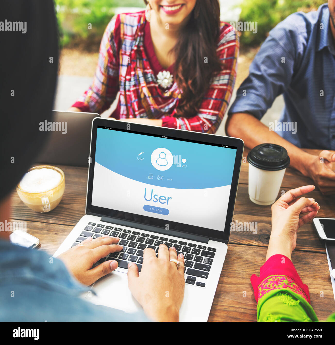 User Account Profile Registration Concept Stock Photo - Alamy