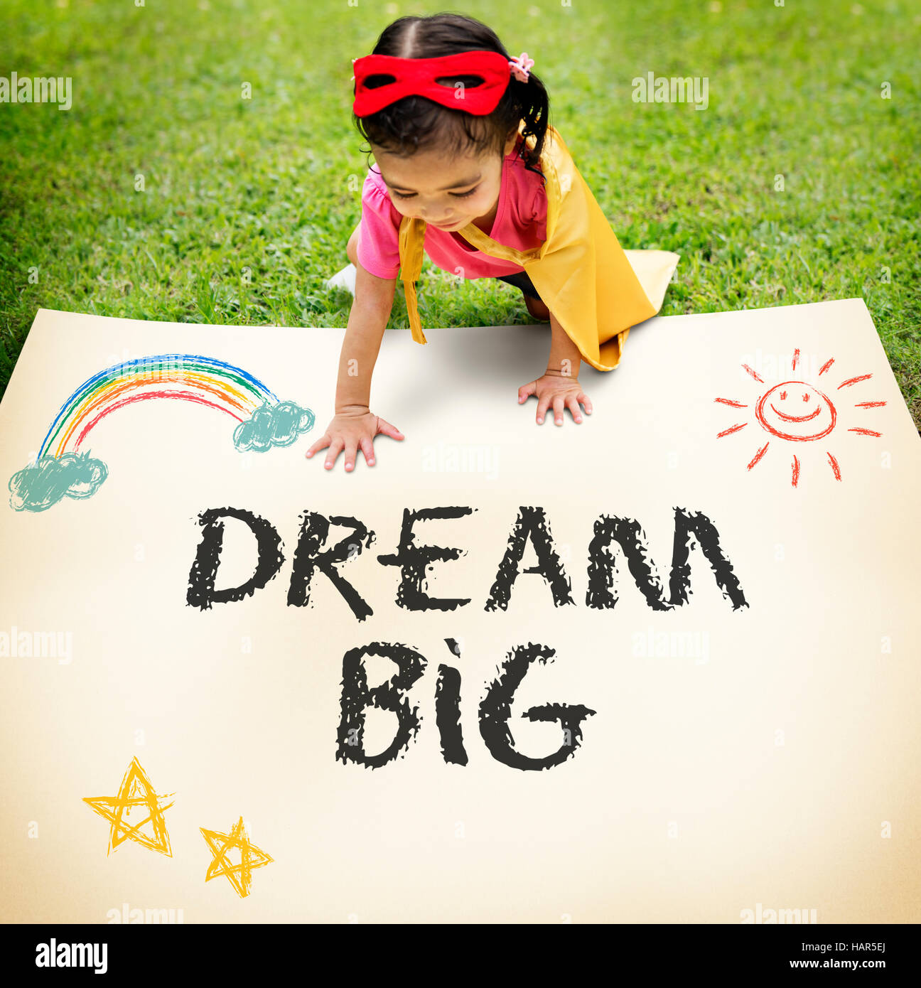 Dream Big Imagination Goal Target Inspiration Concept Stock Photo - Alamy
