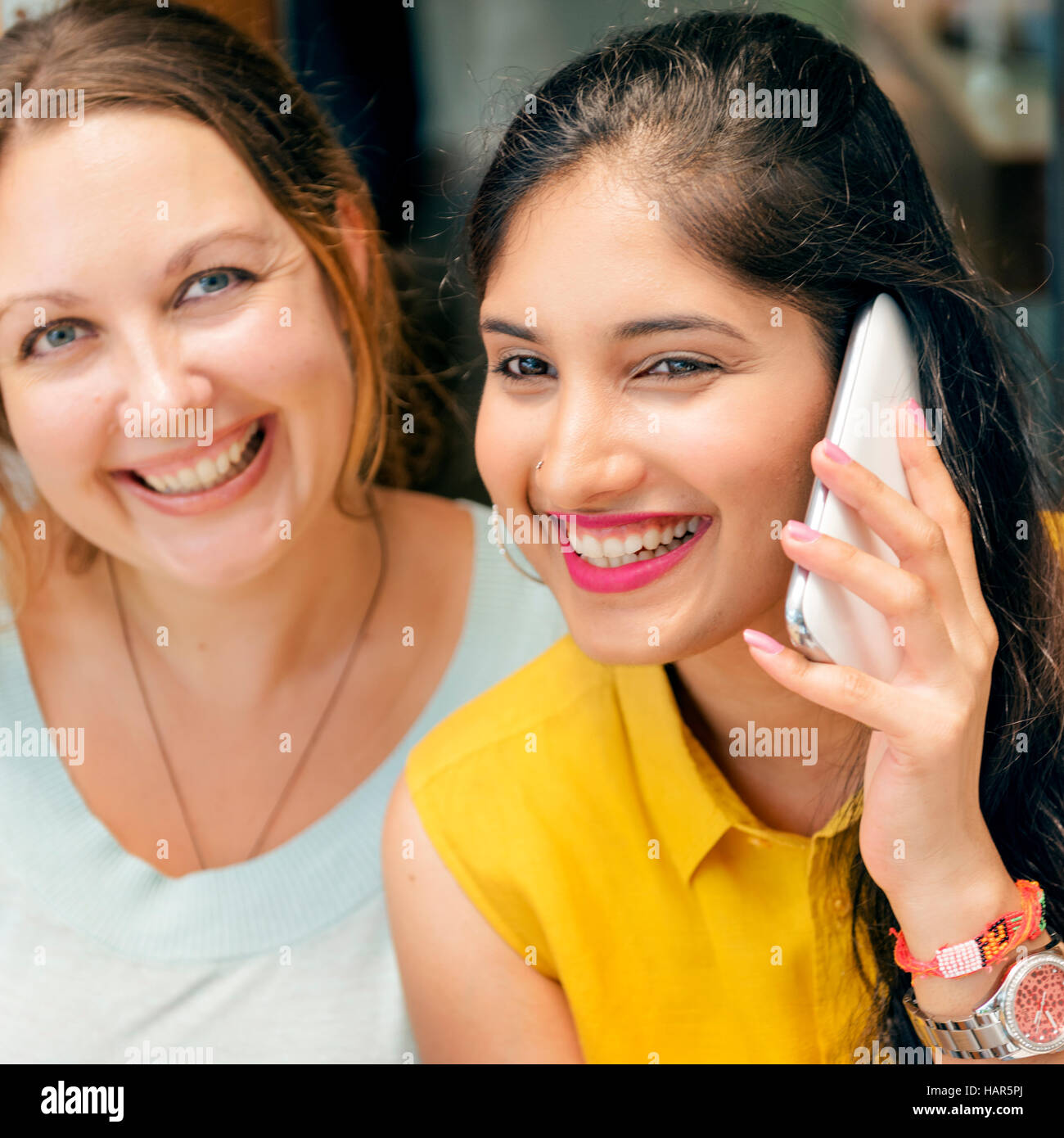 Women Using Digital Device Concept Stock Photo - Alamy