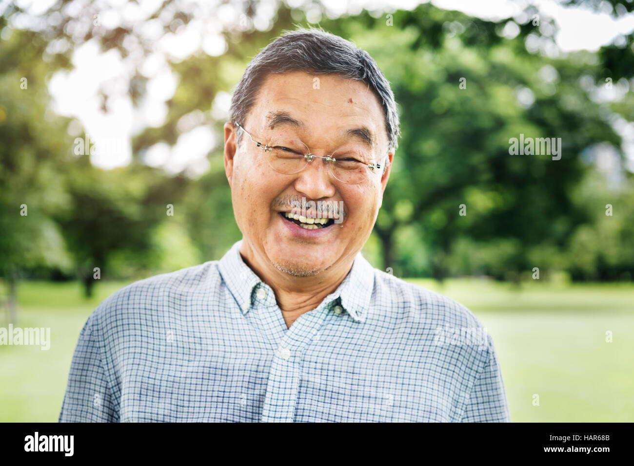 Japanese Man Smiling Lifestyle Happiness Concept Stock Photo - Alamy
