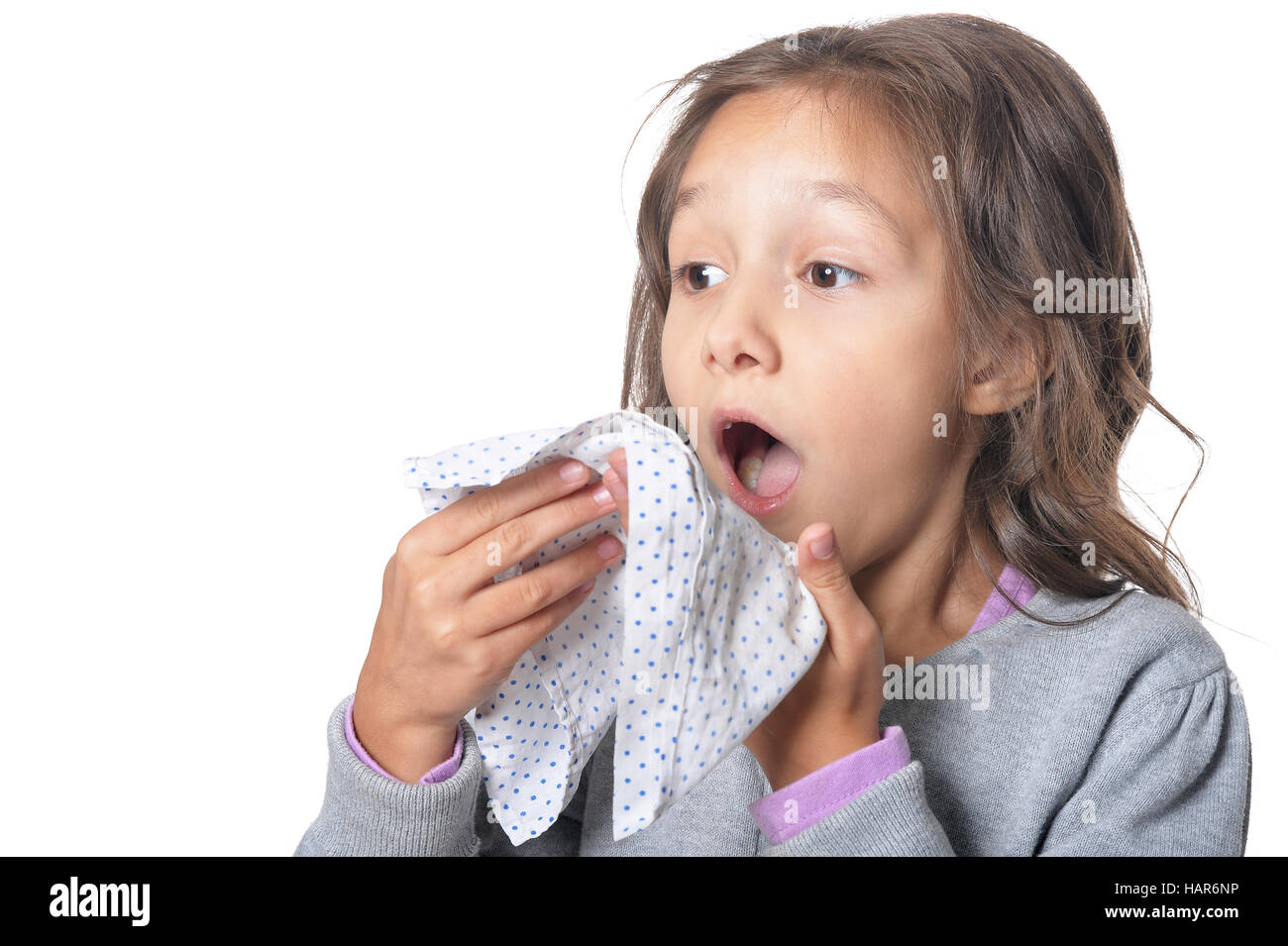 Sick little girl Stock Photo - Alamy