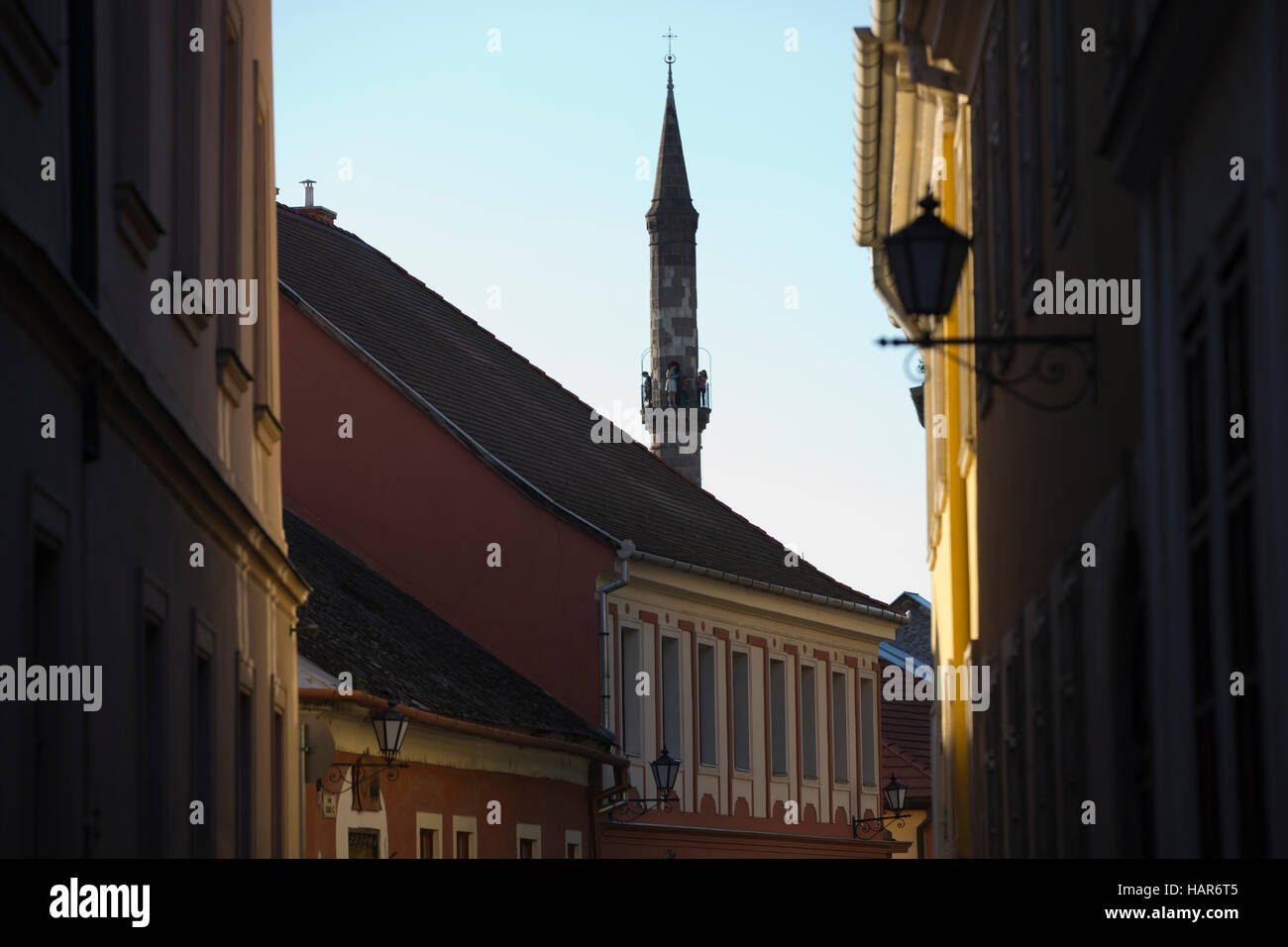 The Kethuda minaret, Eger, Hungary. The Minaret of Eger is the ...