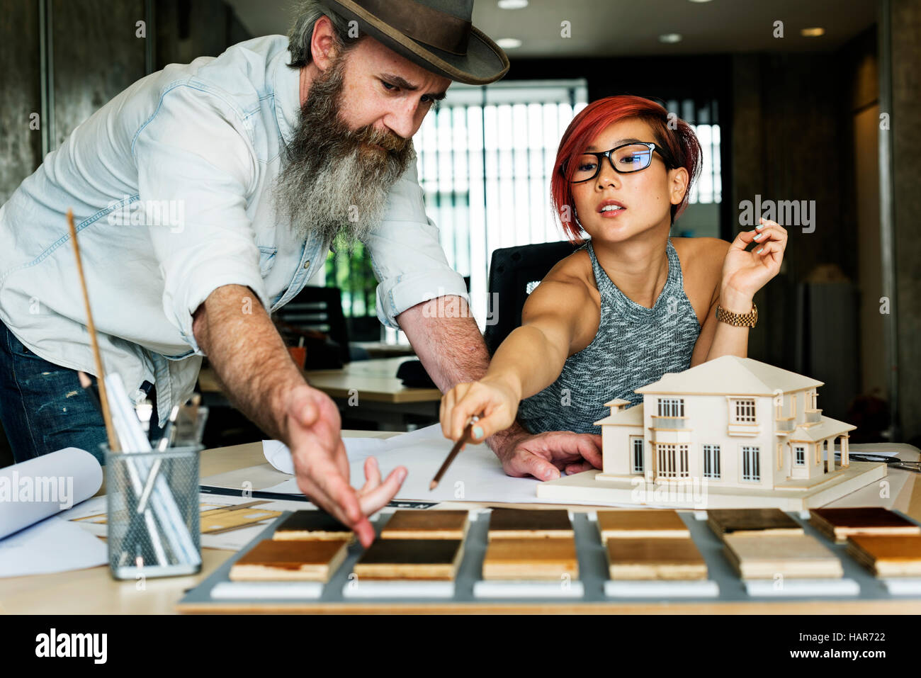 Design Studio Architect Creative Occupation House Model Concept Stock ...