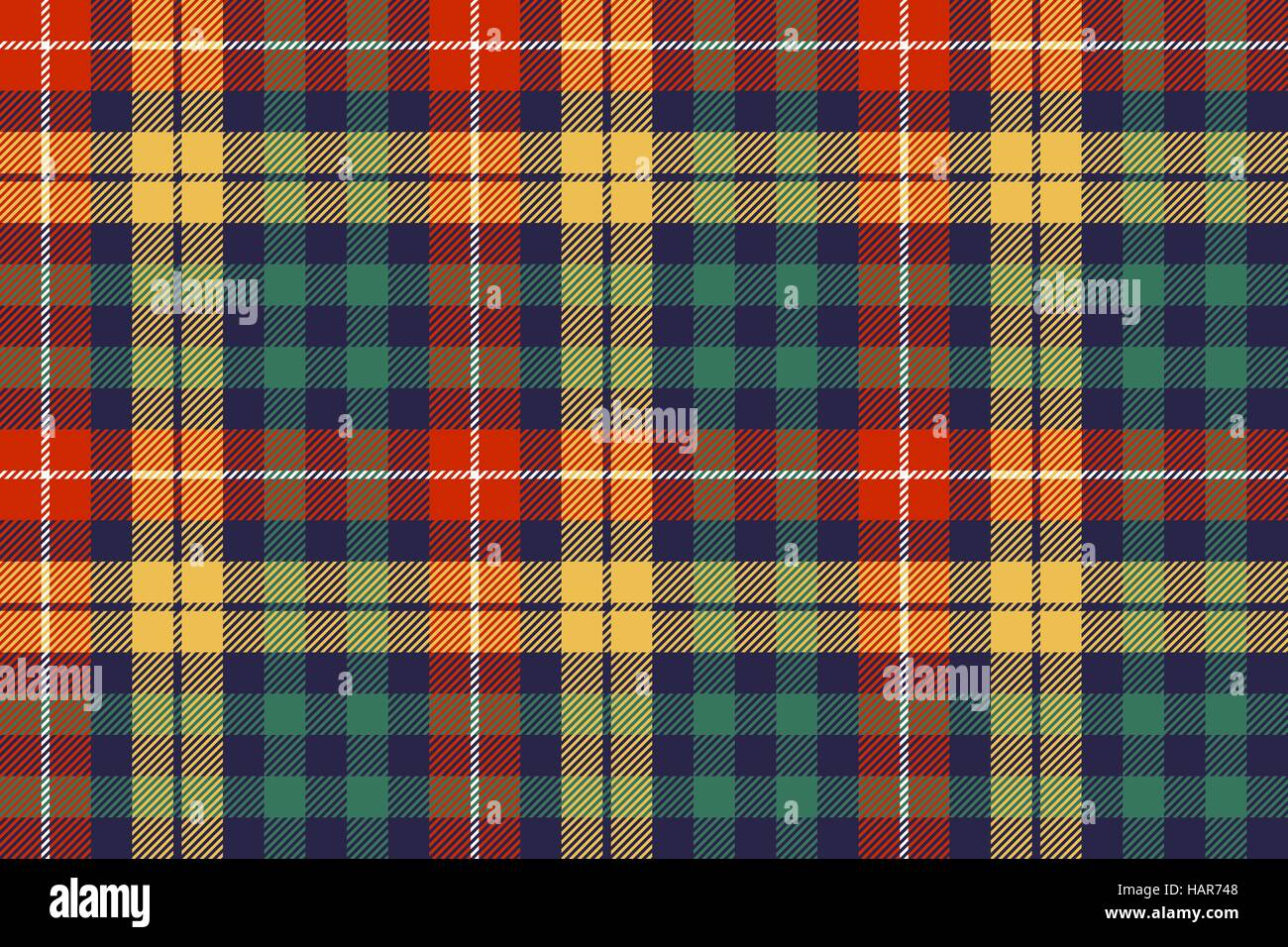Colors check plaid fabric seamless background. Vector illustration ...