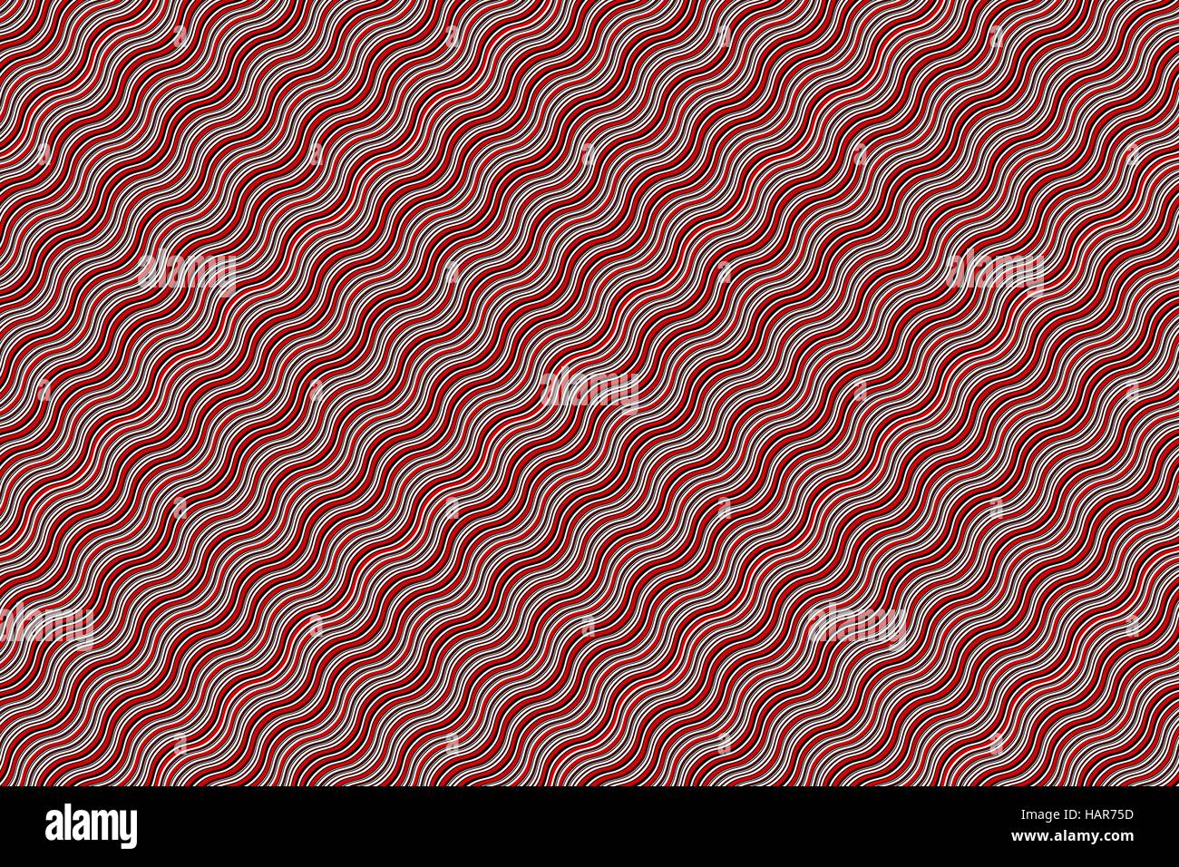 Red hypnotic wave seamless background. Vector illustration. Flat design ...