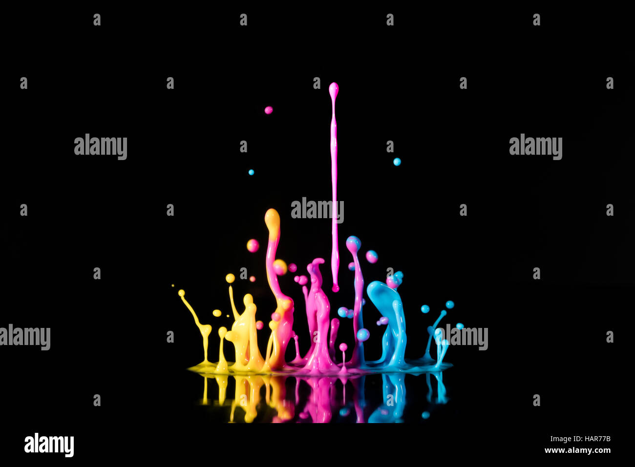 Black color splash hi-res stock photography and images - Alamy