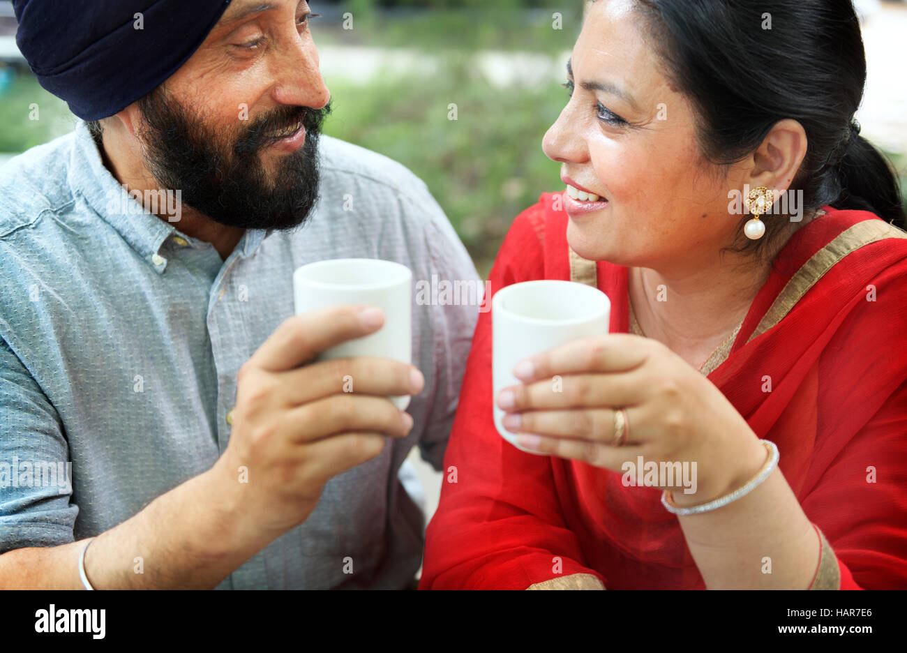 Indian Couple Love Care Concept Stock Photo - Alamy