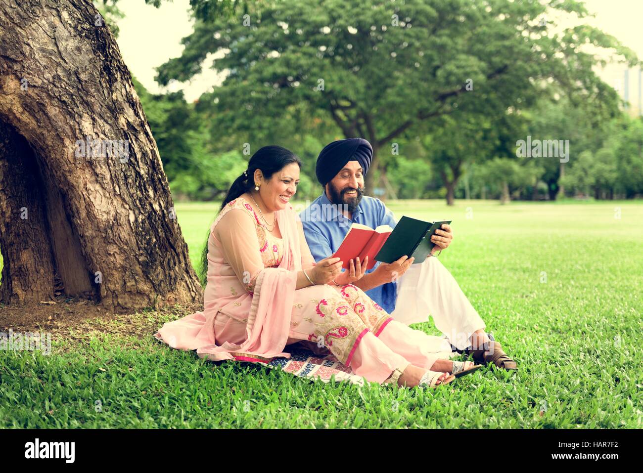 Indian Couple Love Care Concept Stock Photo - Alamy