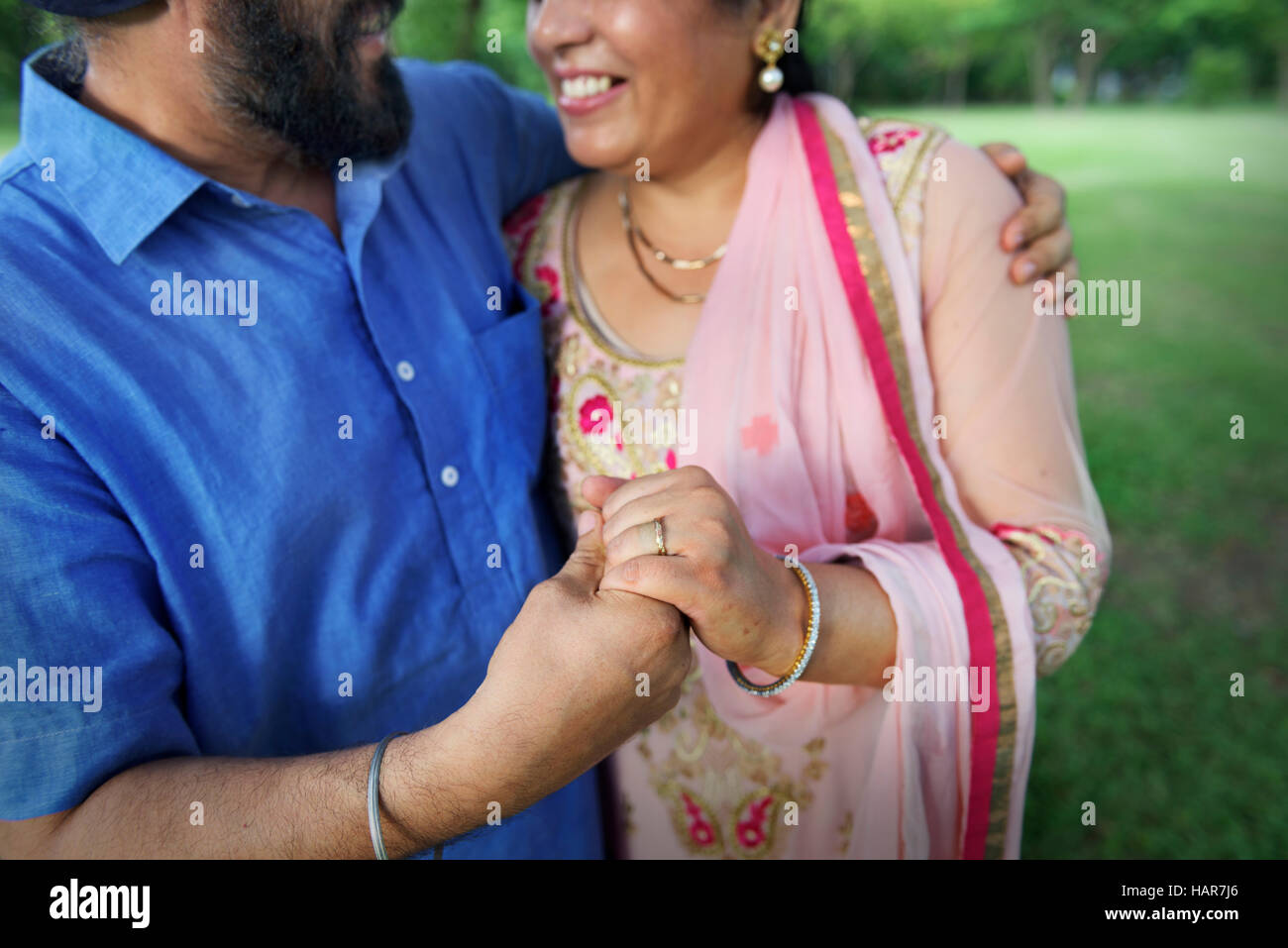 Indian Couple Love Care Concept Stock Photo - Alamy