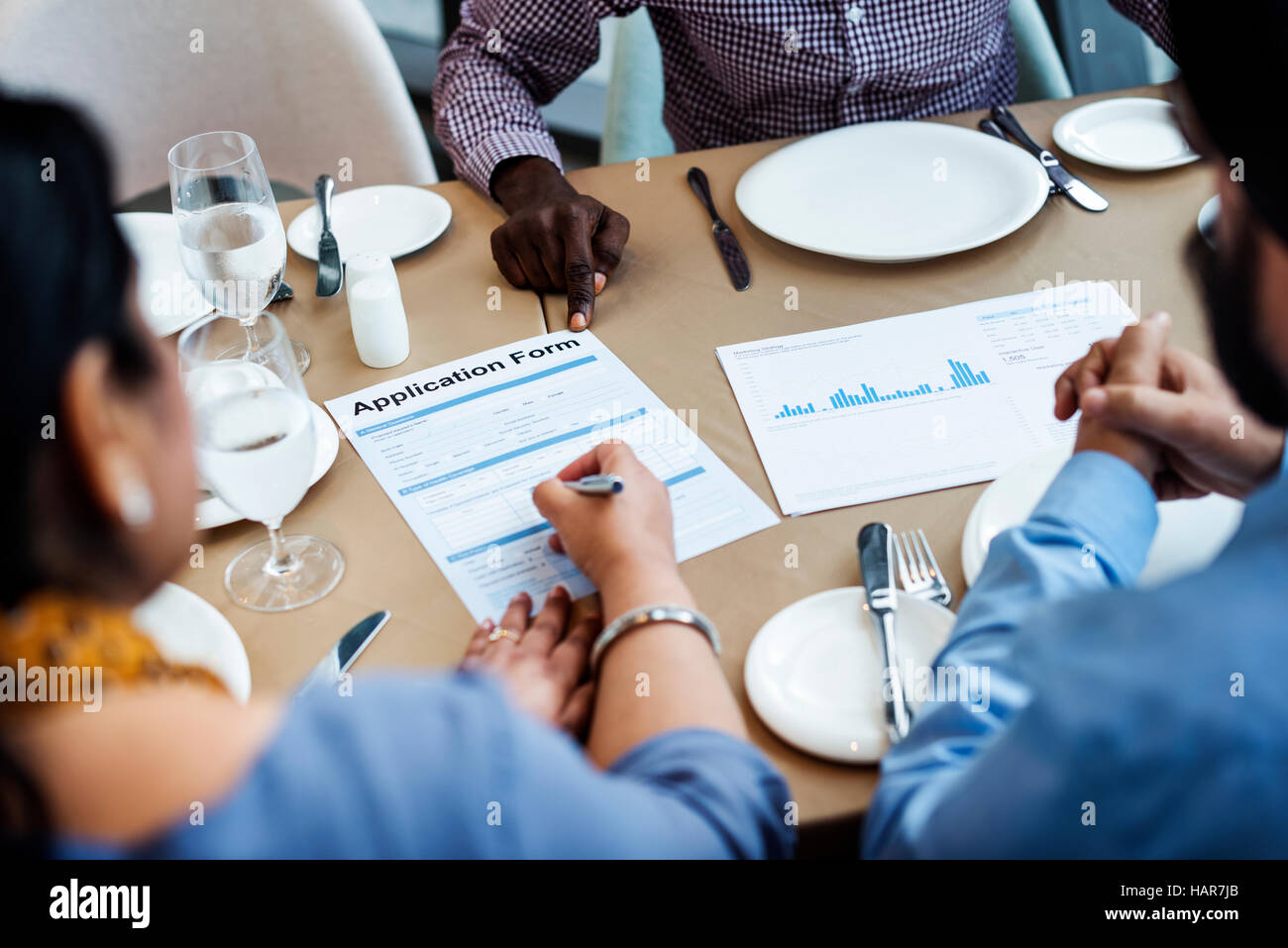 Group Of People Business Meeting Concept Stock Photo - Alamy