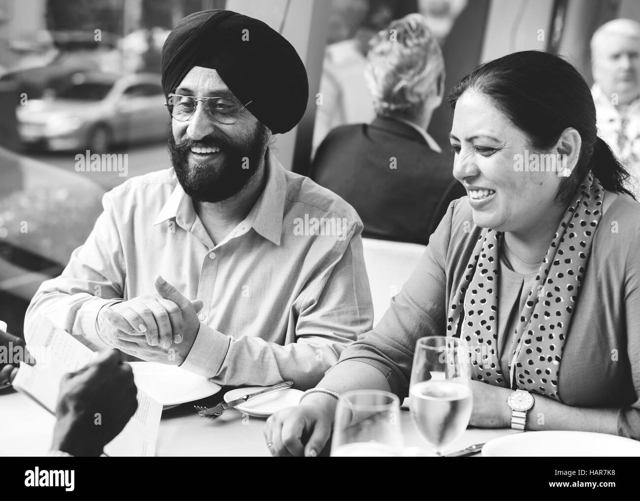 Meeting woman asian Black and White Stock Photos & Images - Alamy