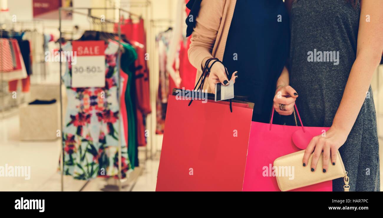 Young Woman Shopping Consumer Concept Stock Photo - Alamy