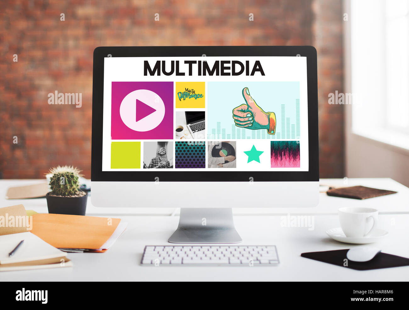 Media Player Audio Entertainment Streaming Concept Stock Photo - Alamy