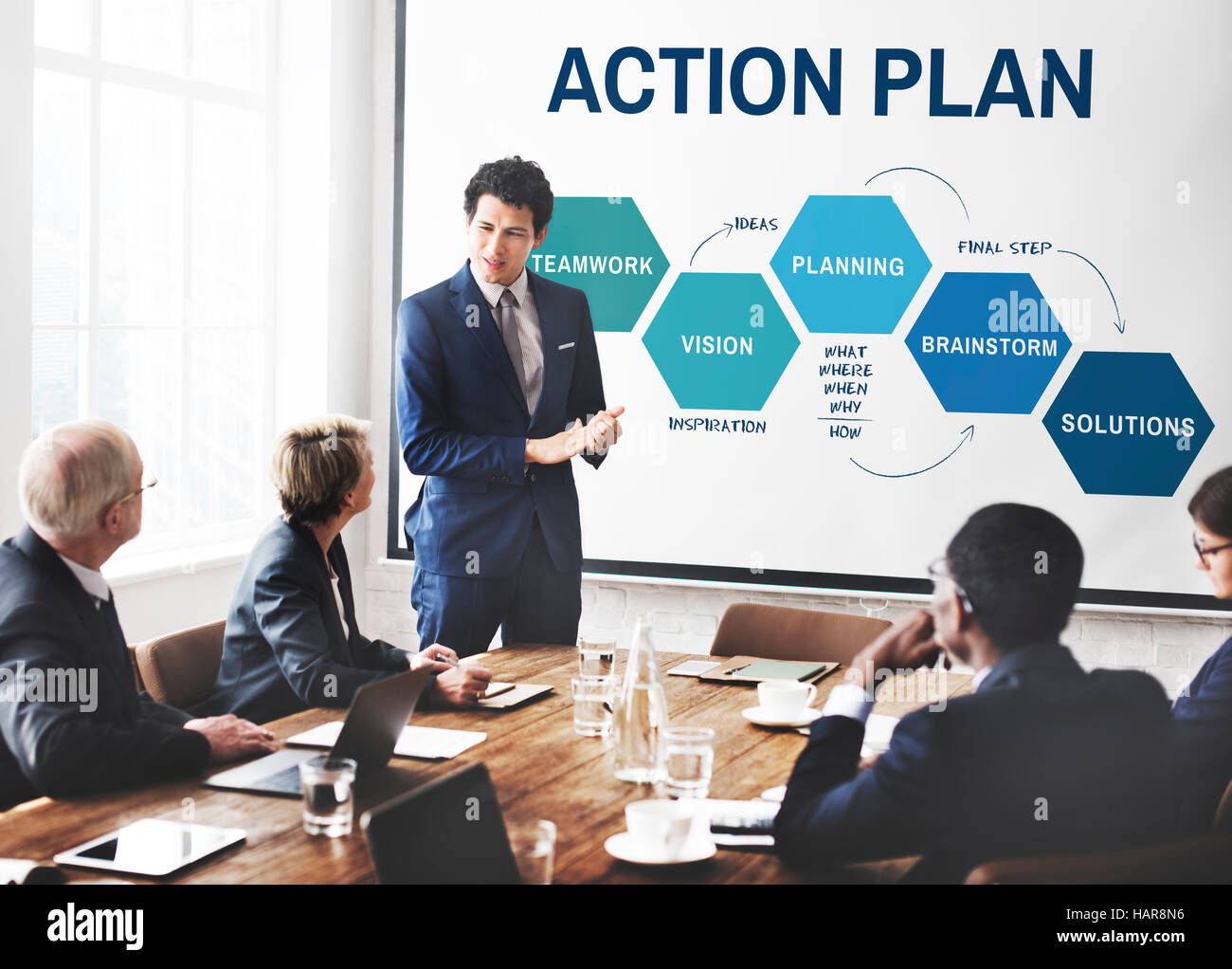 Business Plan Strategy Development Process Graphic Concept Stock Photo ...