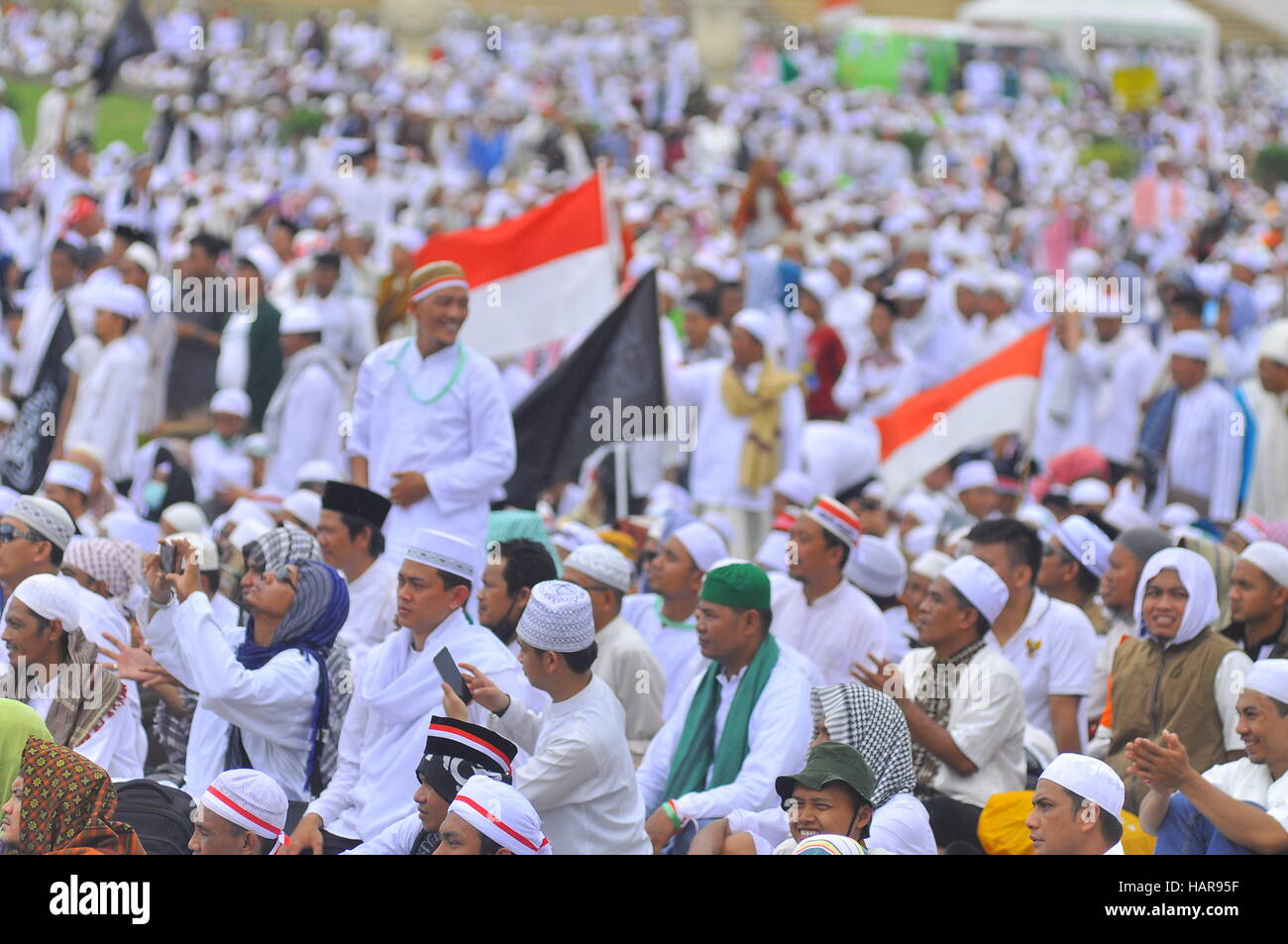 Jakarta, Indonesia. 02nd Dec, 2016. Millions of Muslims were practicing ...