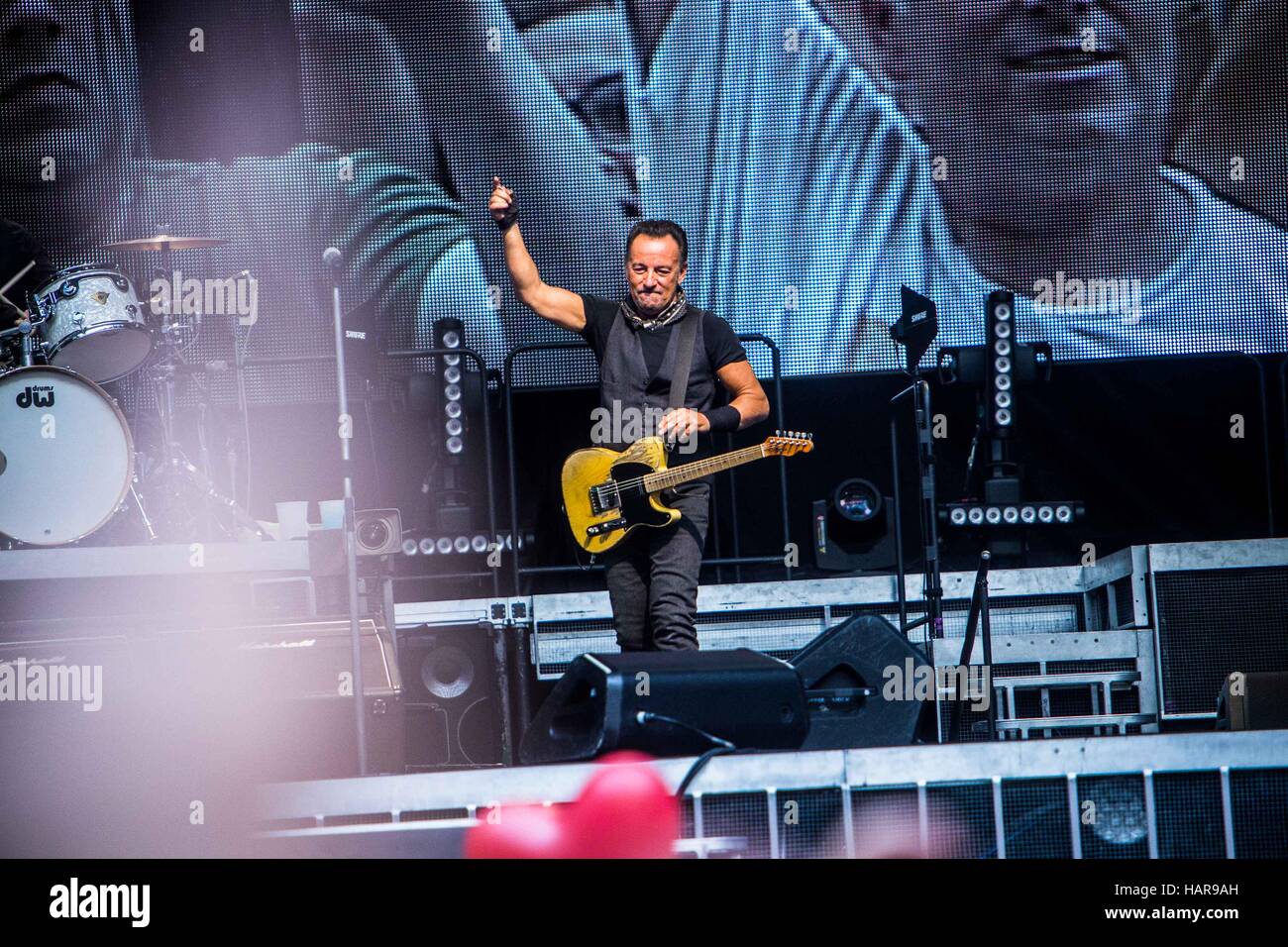 Milano, Italy. 05th July, 2016. Bruce Springsteen performs live at ...