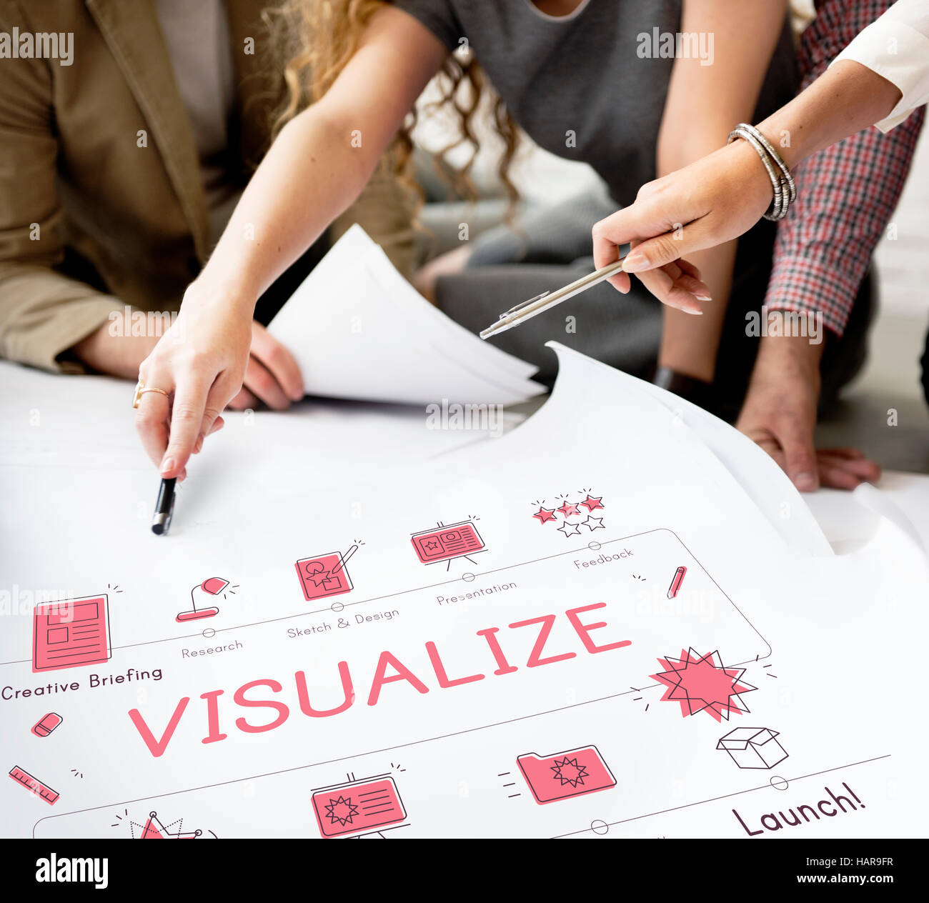 Design Development Visualize Creativity Concept Stock Photo - Alamy
