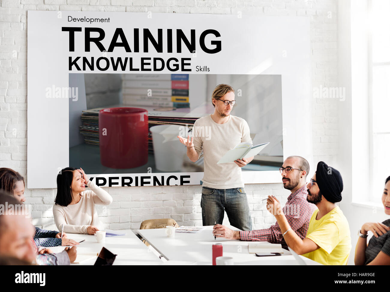 Training Knowledge Skills Experince Cup Words Concept Stock Photo - Alamy