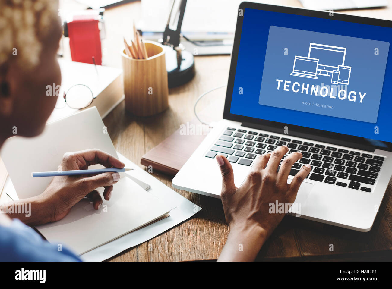Technology Device Development Digital Concept Stock Photo - Alamy