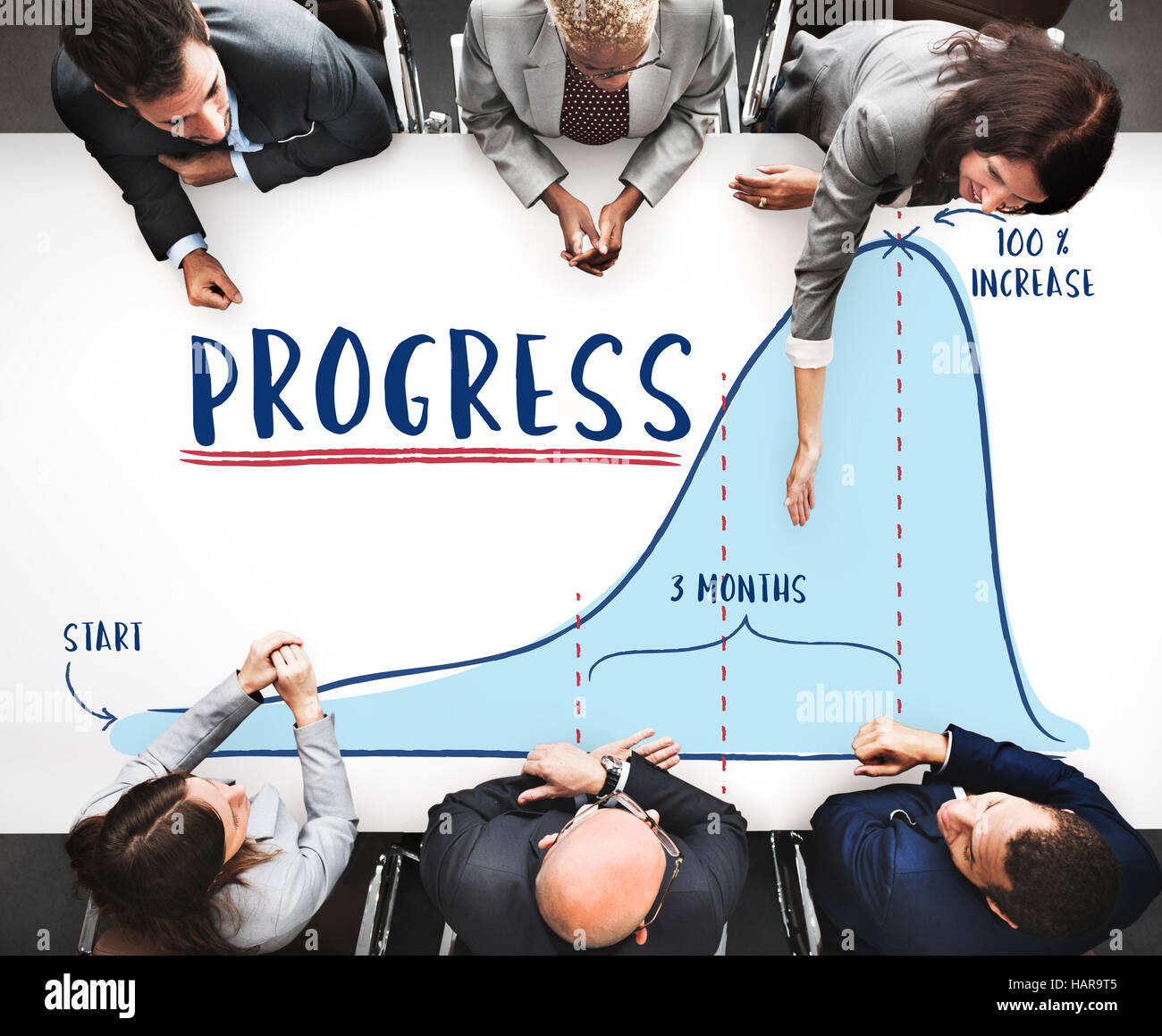 Progress Report Analytics Strategy Concept Stock Photo - Alamy