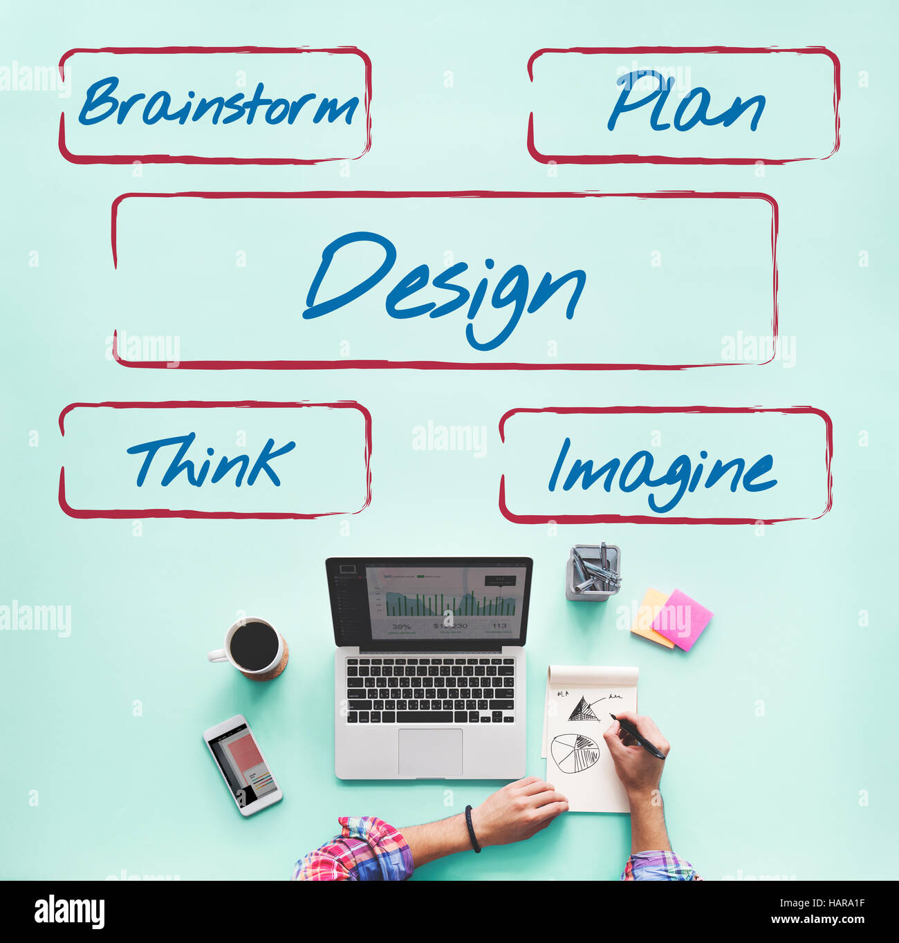 Design Be Creative Fresh Ideas Inspire Concept Stock Photo - Alamy