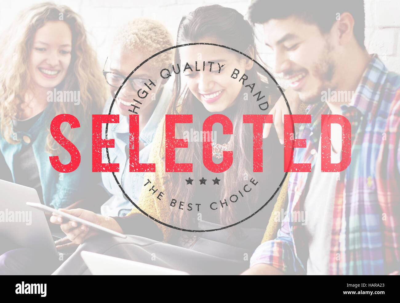 Selected Decision Result Selection Yes Status Concept Stock Photo - Alamy