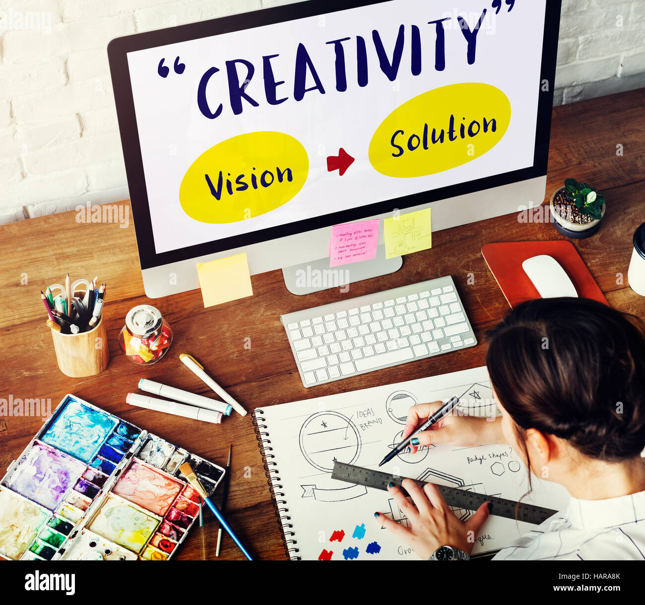 Creativity Vision Thinking Imagination Concept Stock Photo - Alamy