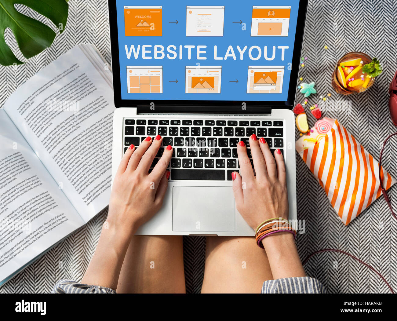 Web Template Website Design Concept Stock Photo - Alamy
