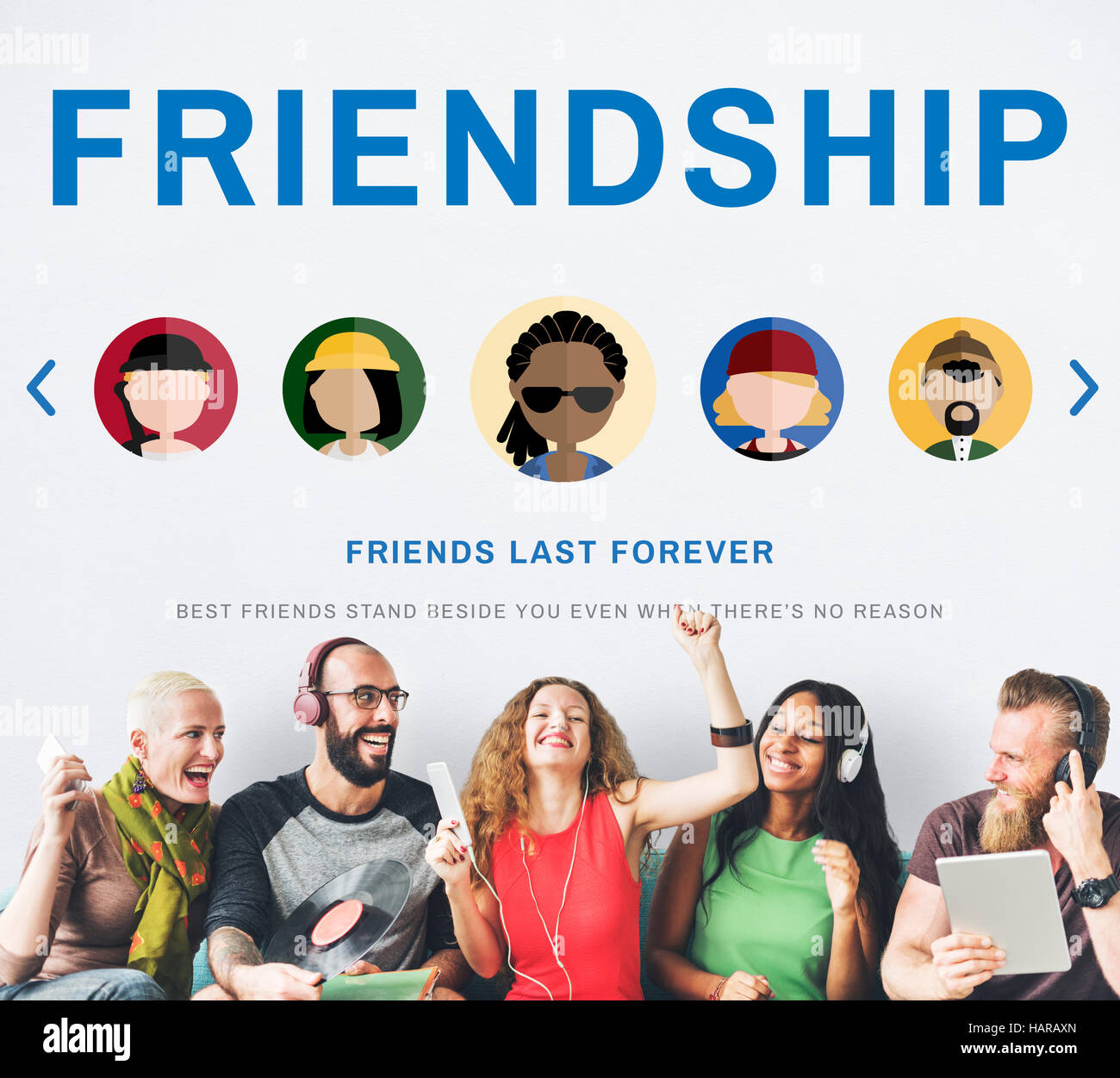 Friendship Togetherness Relationship Diversity People Concept Stock ...