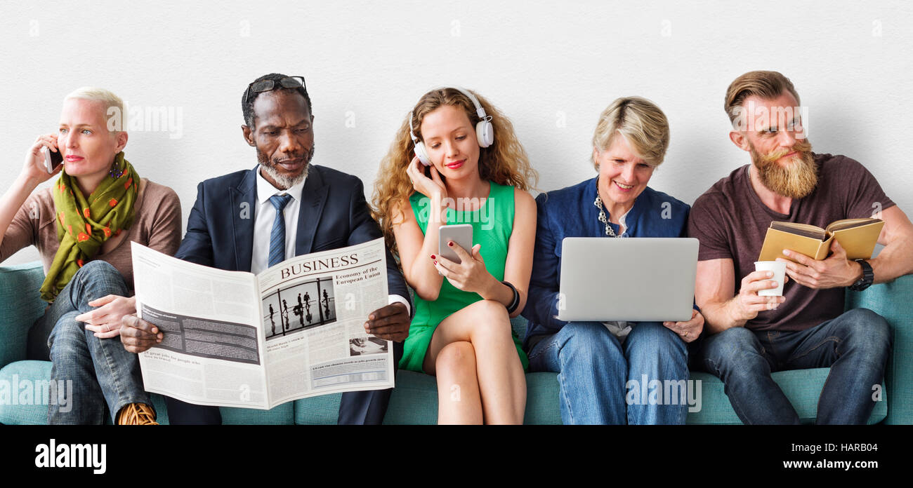 Diversity Group of People Lifestyle Communication Concept Stock Photo ...