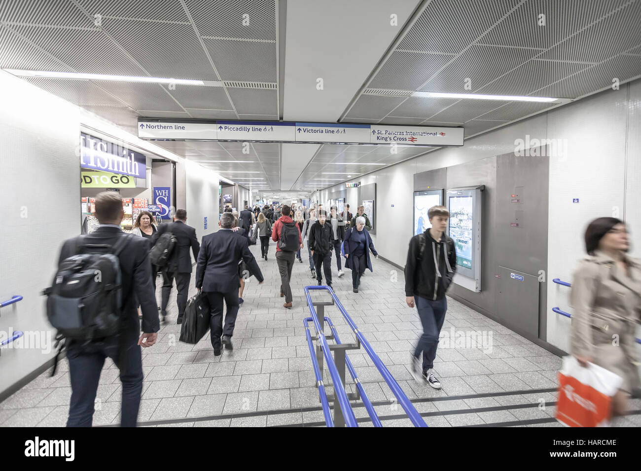 London people crossing by subway underground station Stock Photo - Alamy