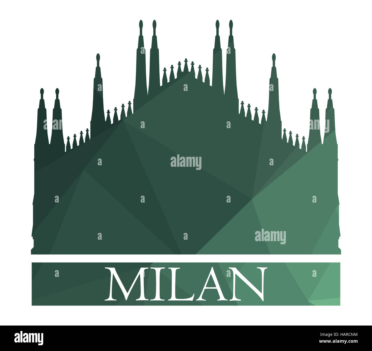 Cathedral icon milan Stock Photo - Alamy
