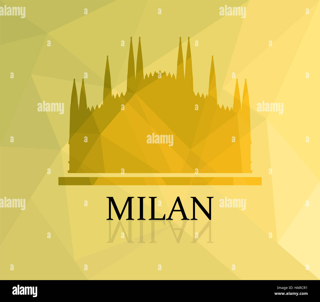 Cathedral icon milan Stock Photo - Alamy