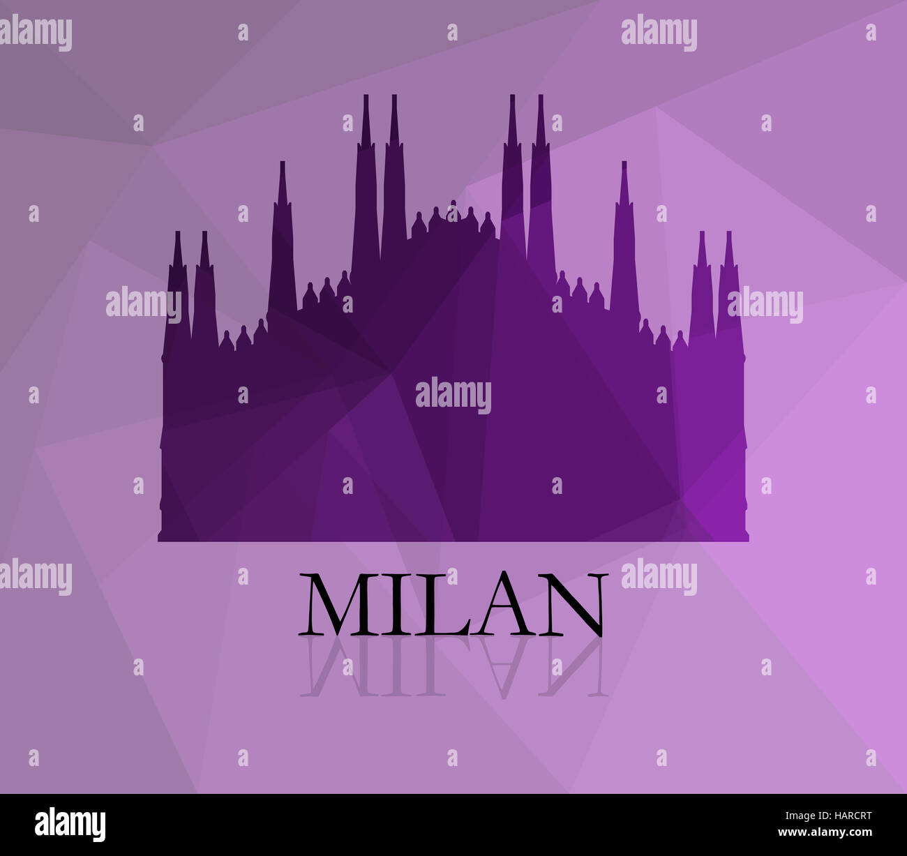 Cathedral icon milan Stock Photo - Alamy
