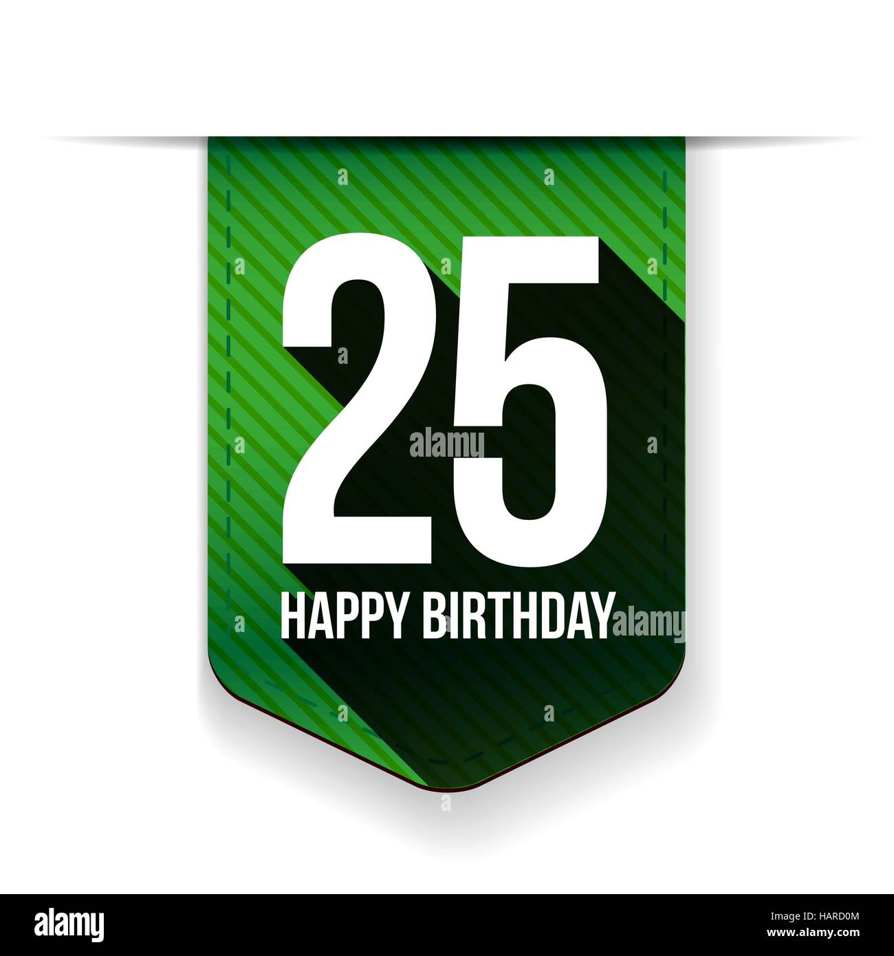 Twenty five years happy birthday ribbon Stock Vector Image & Art - Alamy