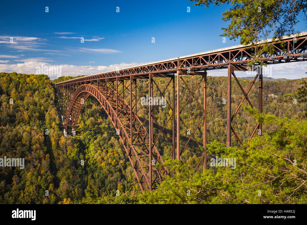 The New River Bridge over the New River Gorge in West Virginia, USA ...