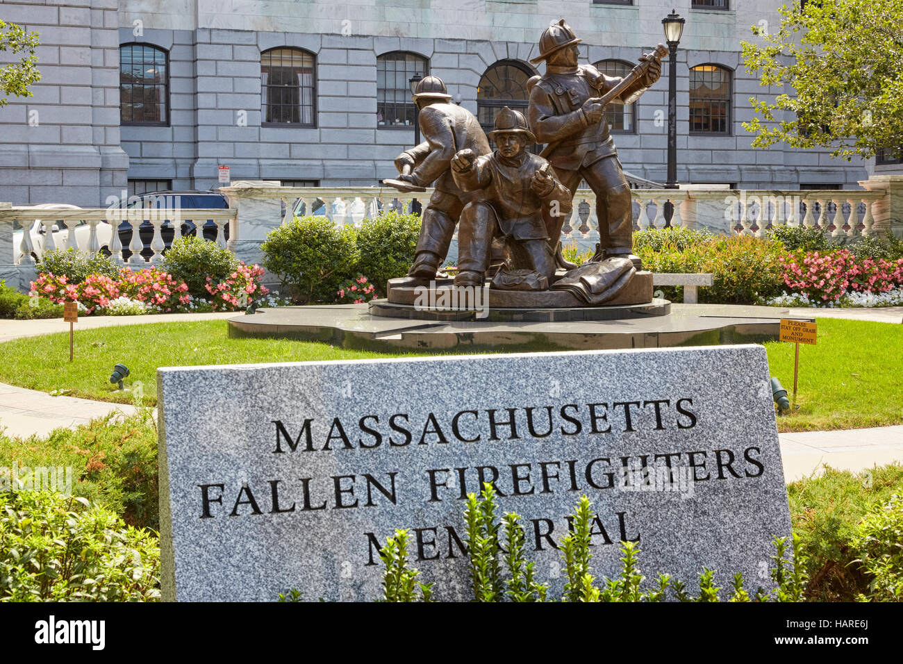 Massachusetts Fallen Firefighters Memorial, Ashburton Park, Bowdoin ...