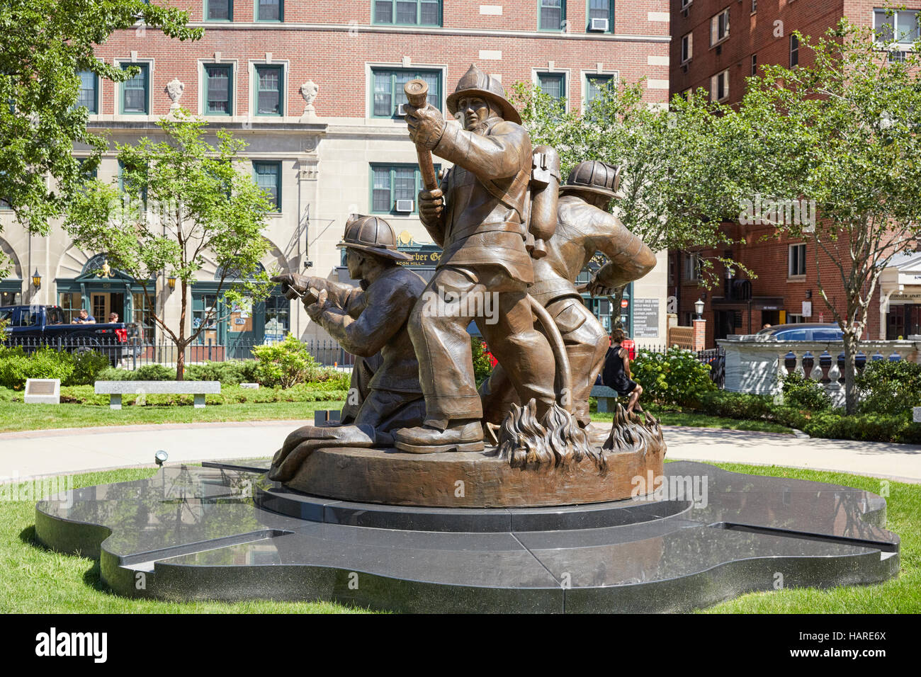 Massachusetts Fallen Firefighters Memorial, Ashburton Park, Bowdoin ...