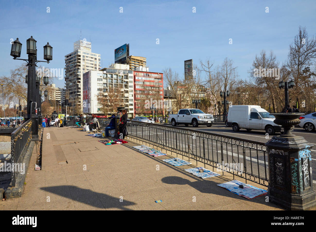 Pio Nono Bridge (Ponte Pio Nono), Santiago, Chile Stock Photo - Alamy