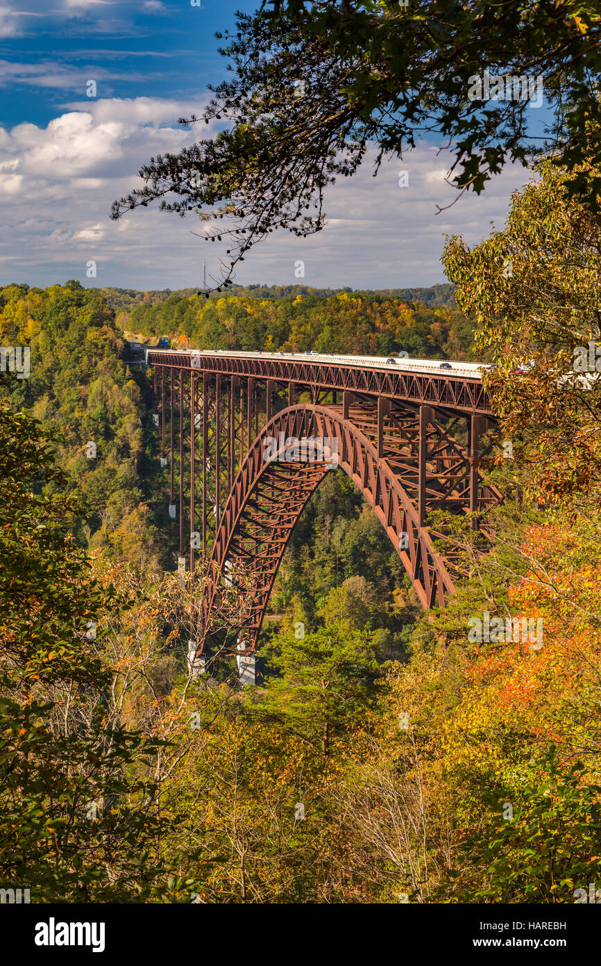 The New River Bridge over the New River Gorge in West Virginia, USA ...