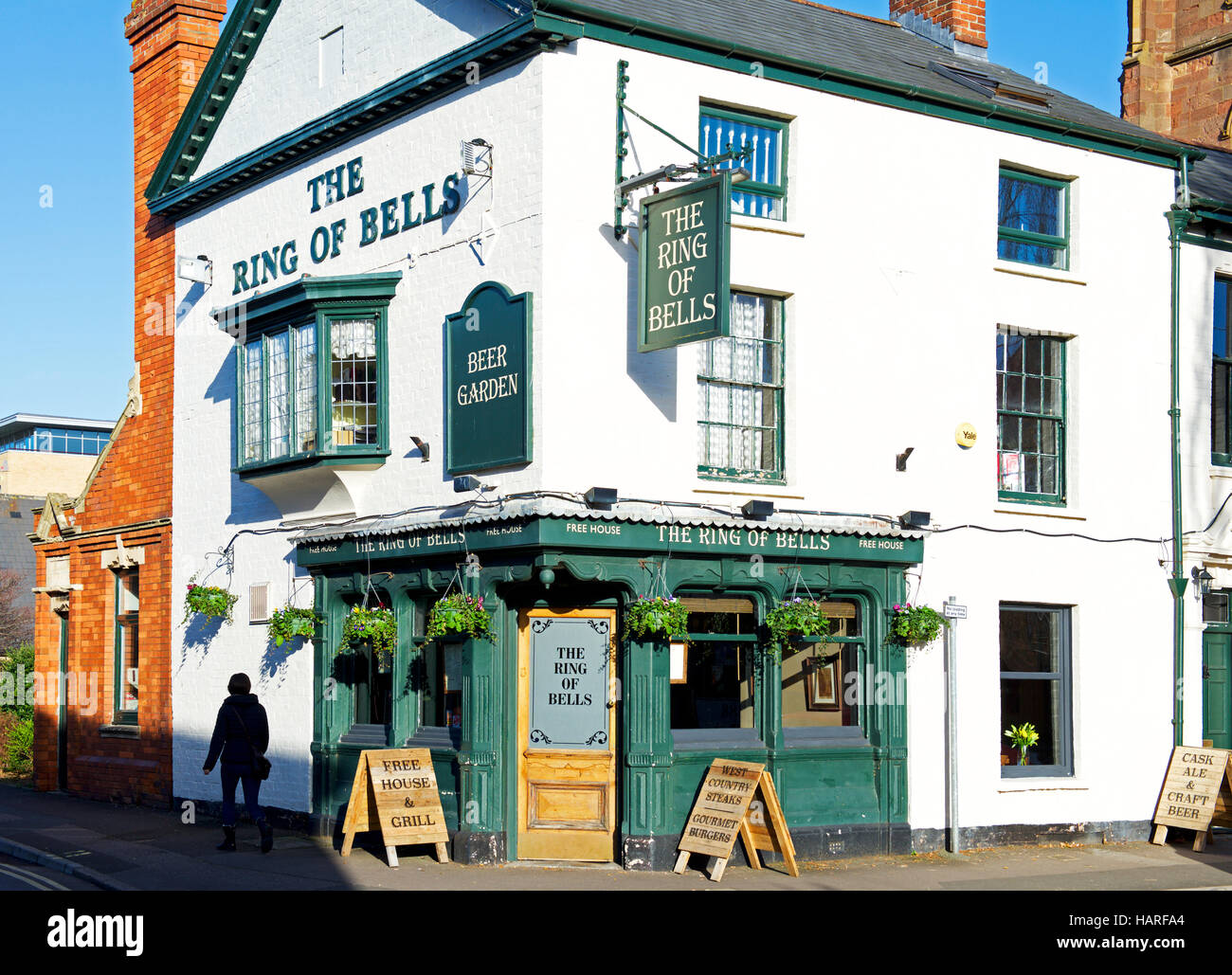 The Ring of Bells pub, Taunton, Somerset, England UK Stock Photo - Alamy