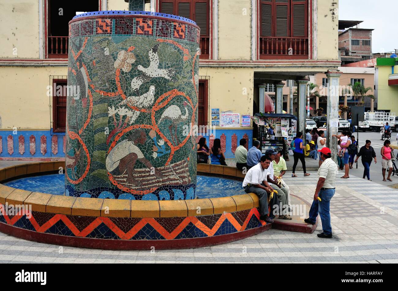 Plaza de Armas in TUMBES. Department of Tumbes .PERU Stock Photo - Alamy