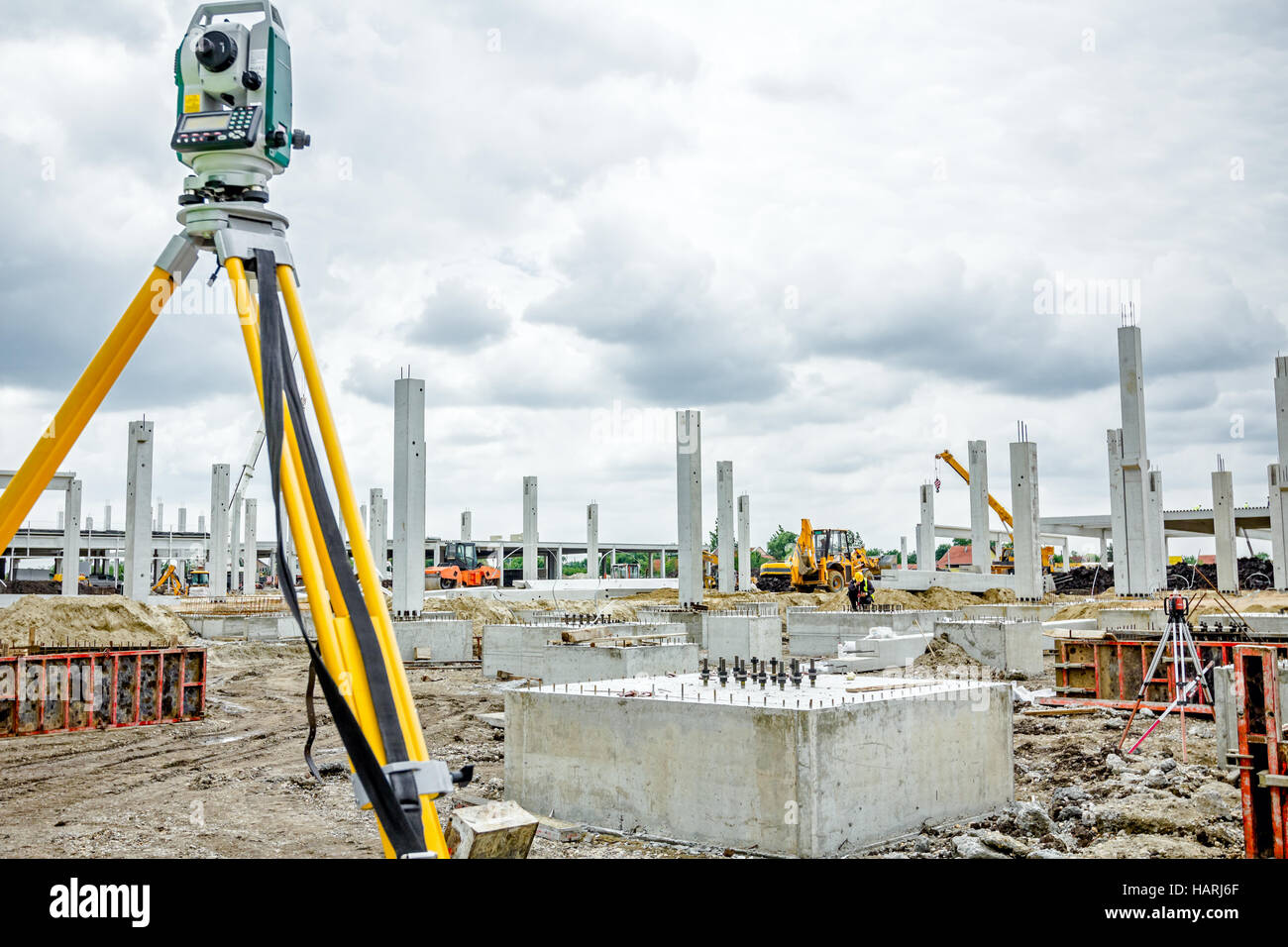 Surveyor instrument is for measuring level on construction site ...