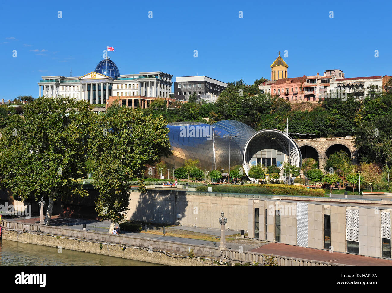 Modern architecture of Tbilisi city, Georgia Stock Photo - Alamy