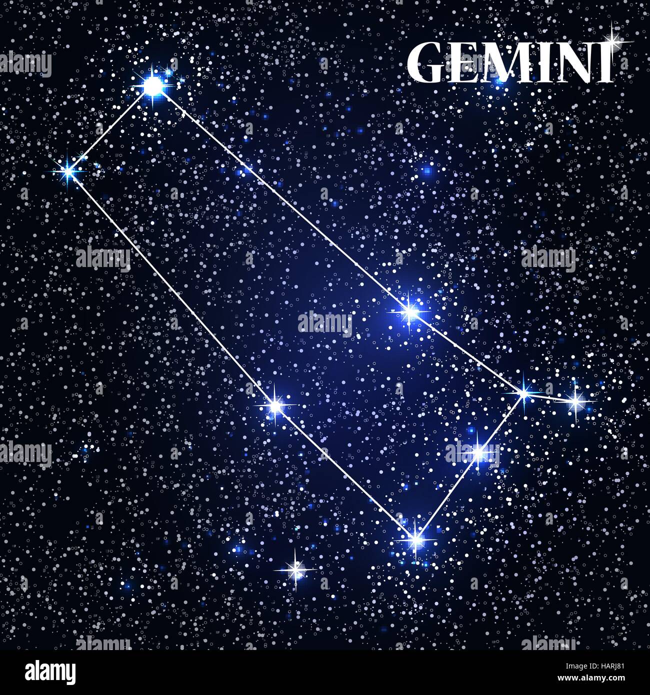 Symbol Gemini Zodiac Sign. Vector Illustration Stock Vector Image & Art ...