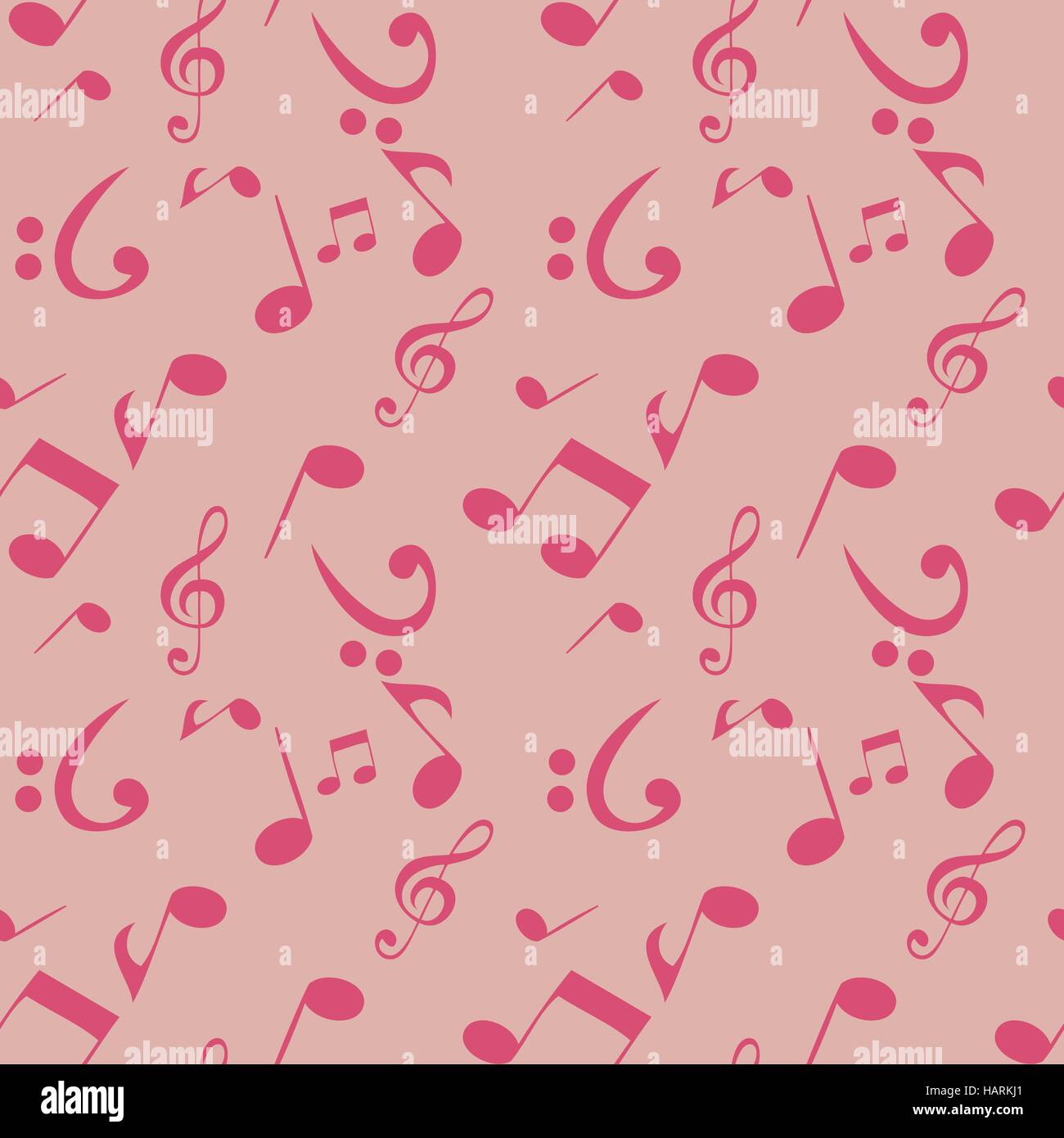 Pink Music Note Wallpaper