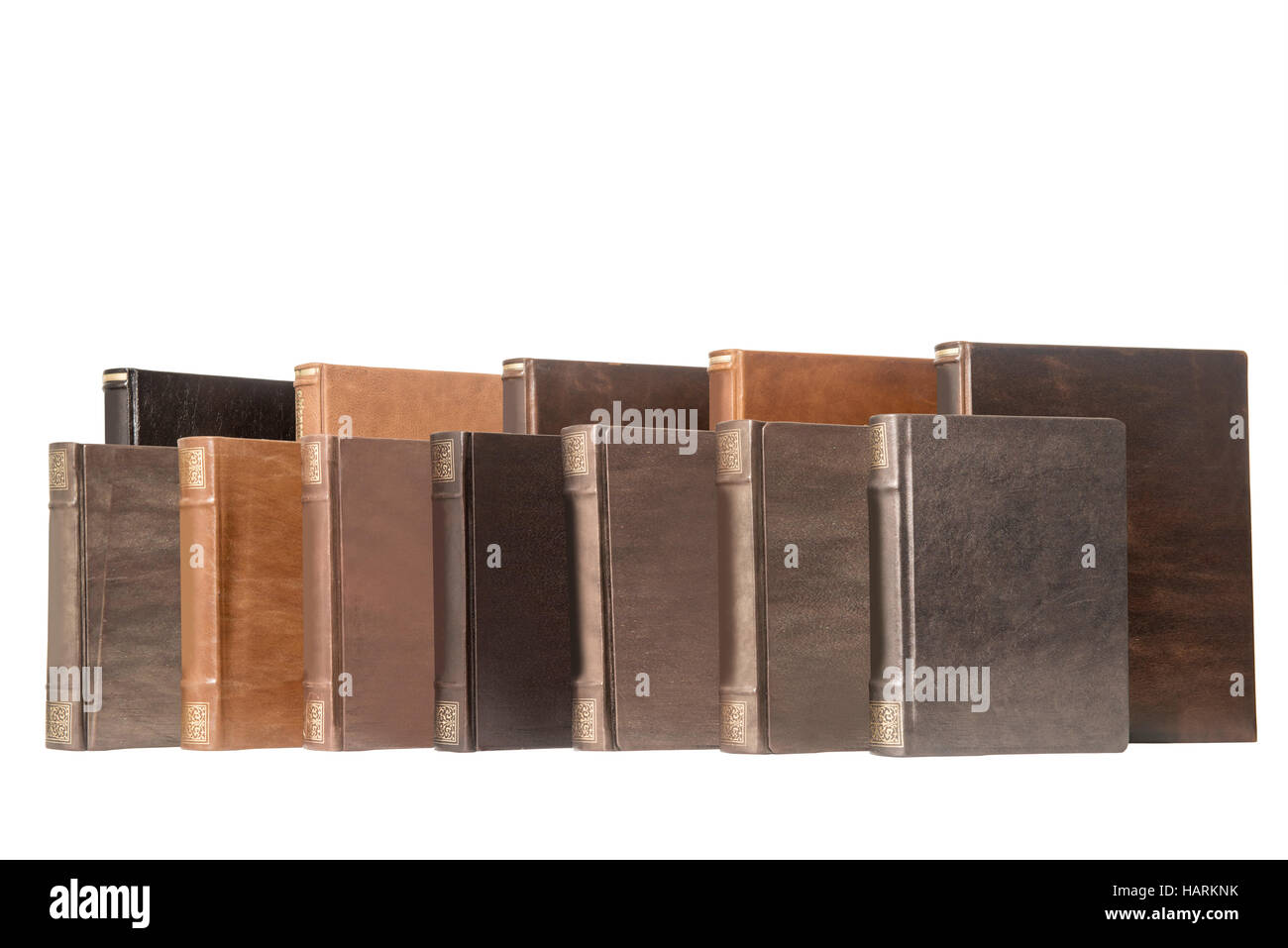 Big stack of old antique books isolated on white background Stock Photo ...