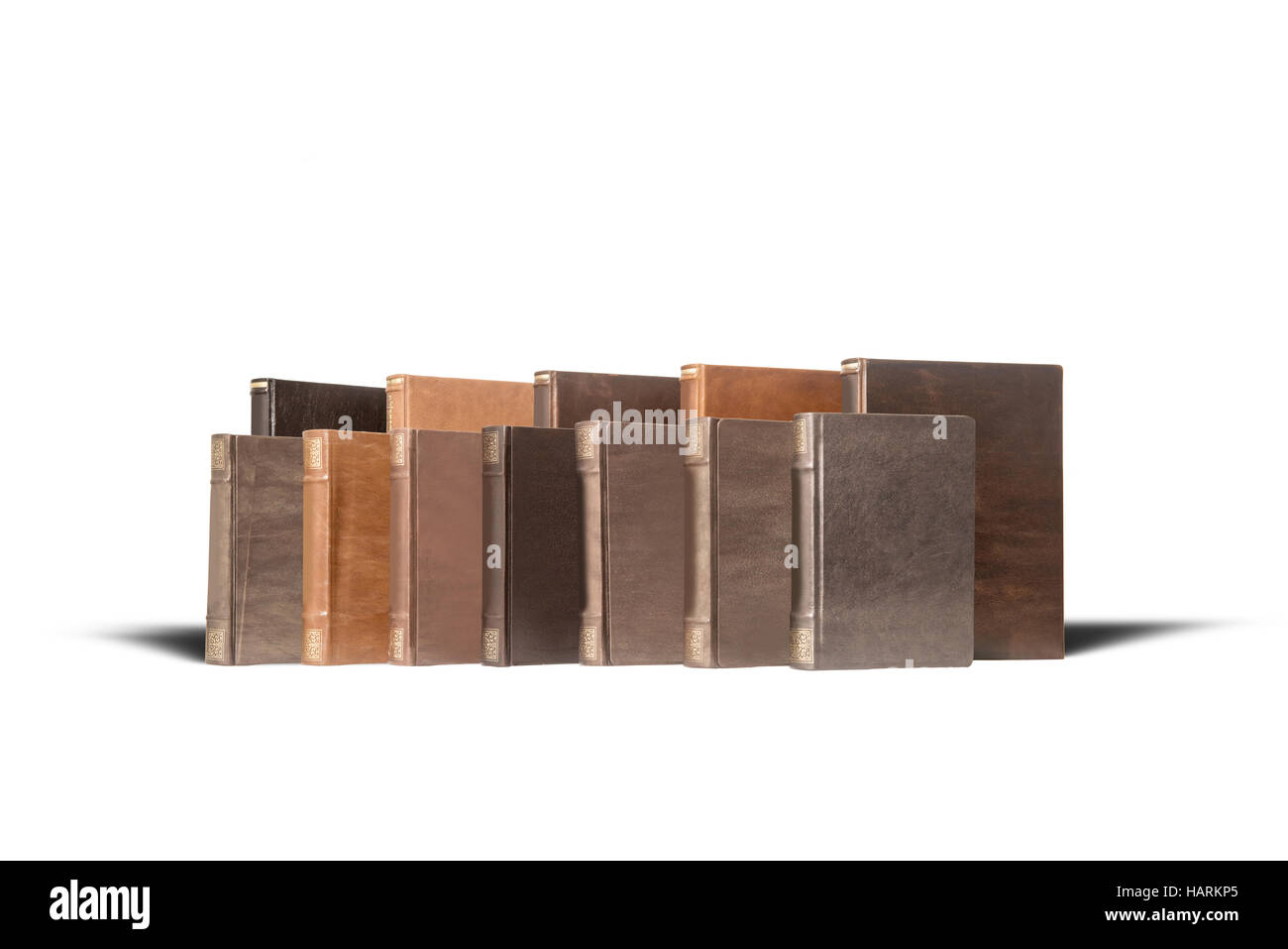 Big stack of old antique books isolated on white background Stock Photo ...