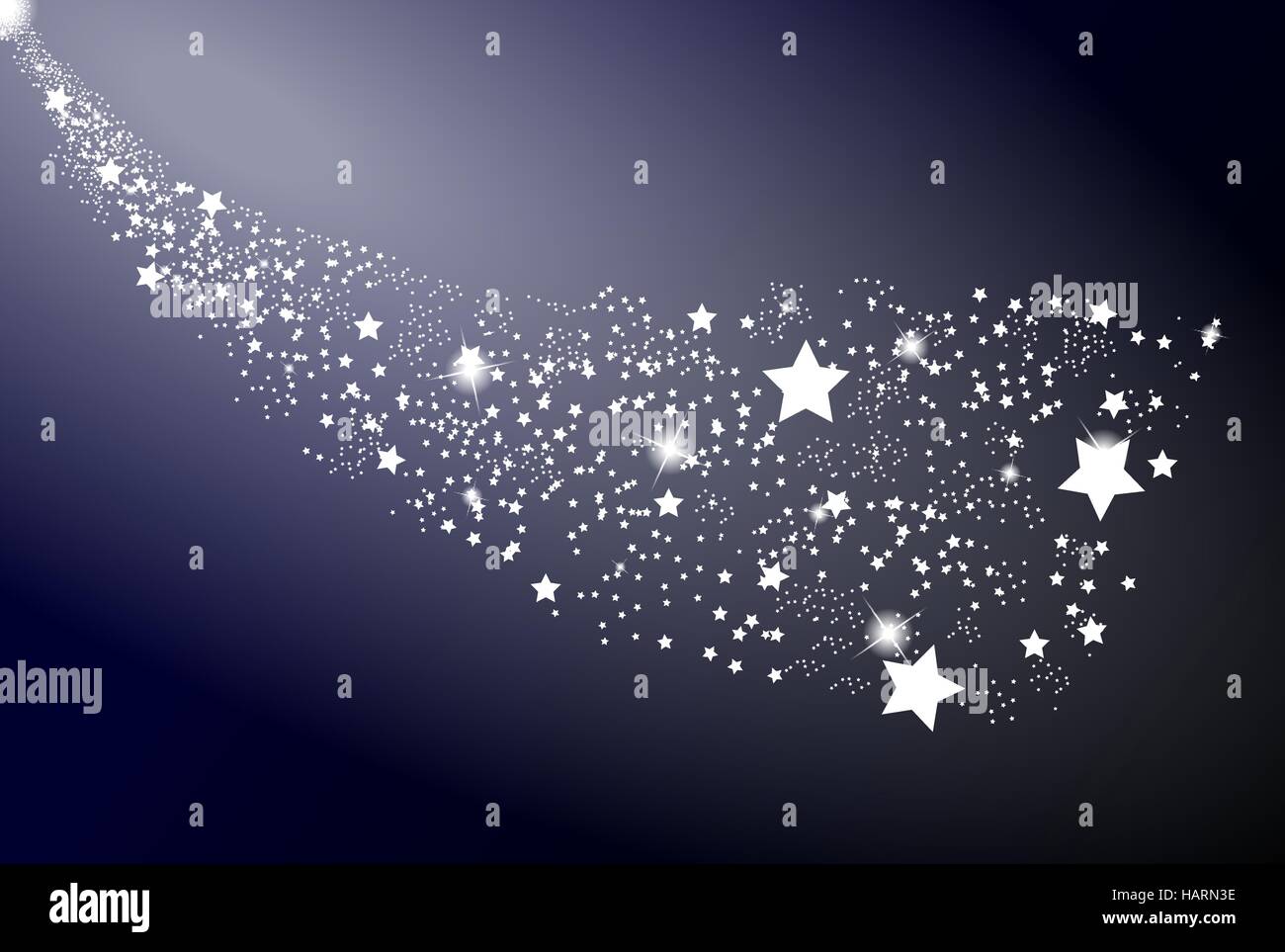 The mysterious starry space. Vector Illustration Stock Vector Image ...