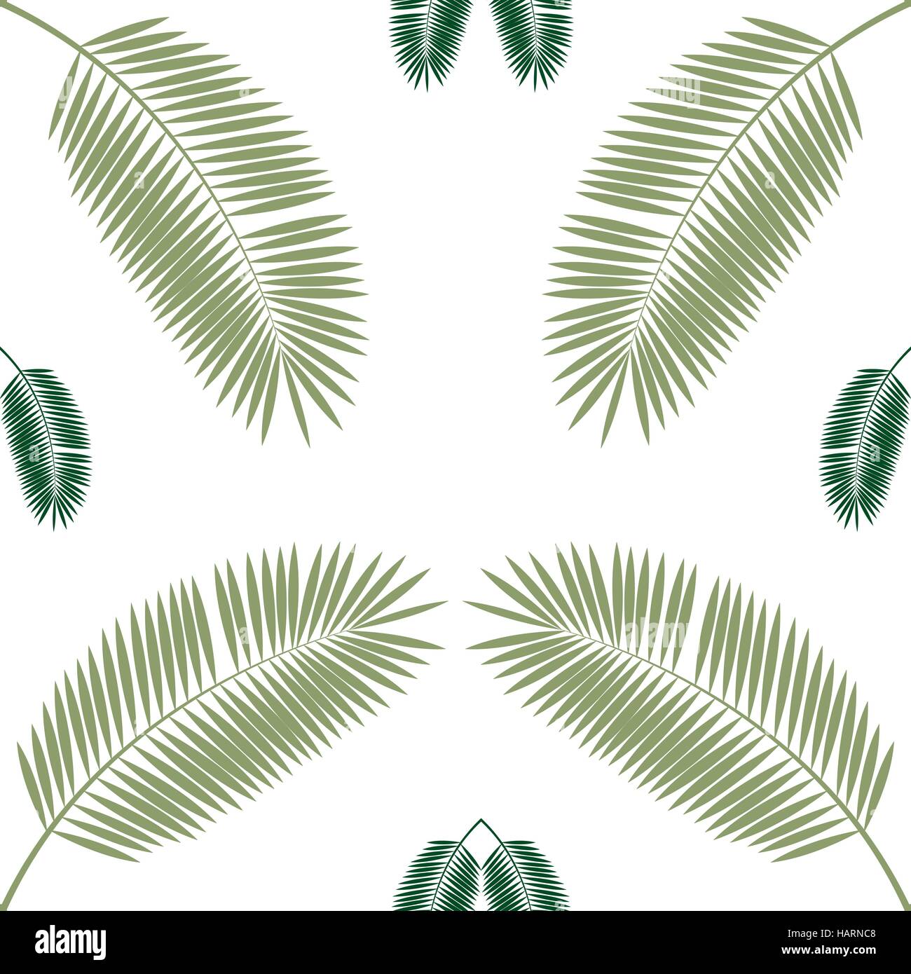 Palm Leaf Seamless Pattern Background. Vector Illustration Stock Vector ...
